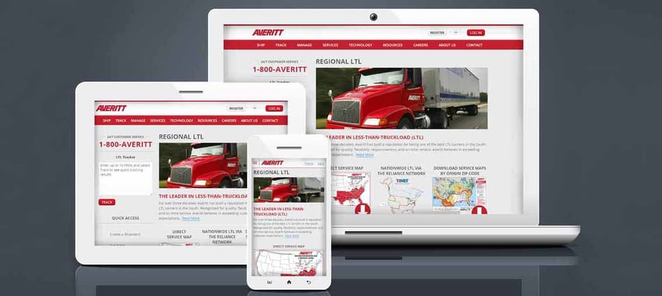 Averitt Rolls Out Industry’s First 100% Mobile-Enabled Website