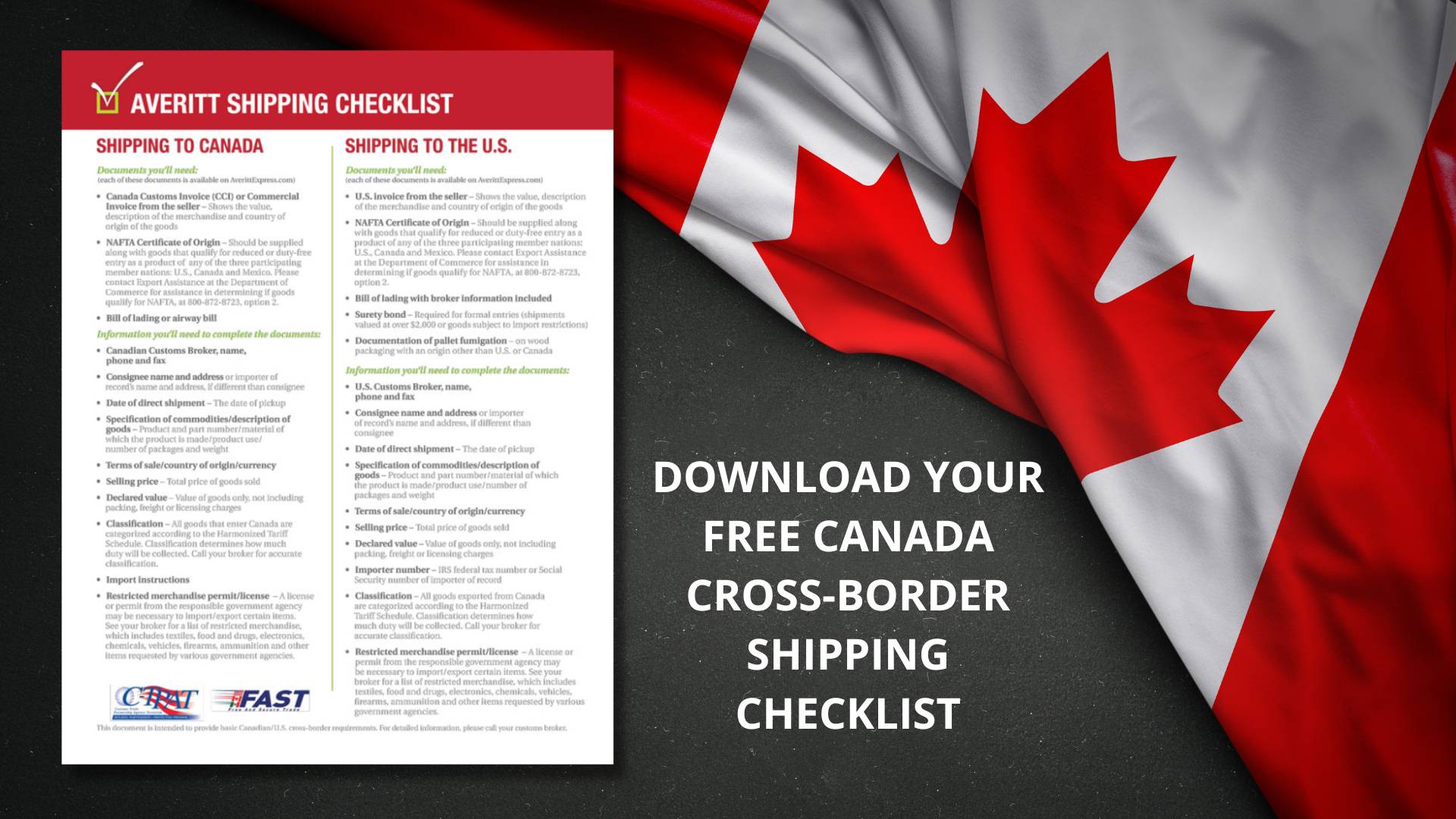 Cross-Border Canada Freight Shipping Checklist | Must-Have Documents